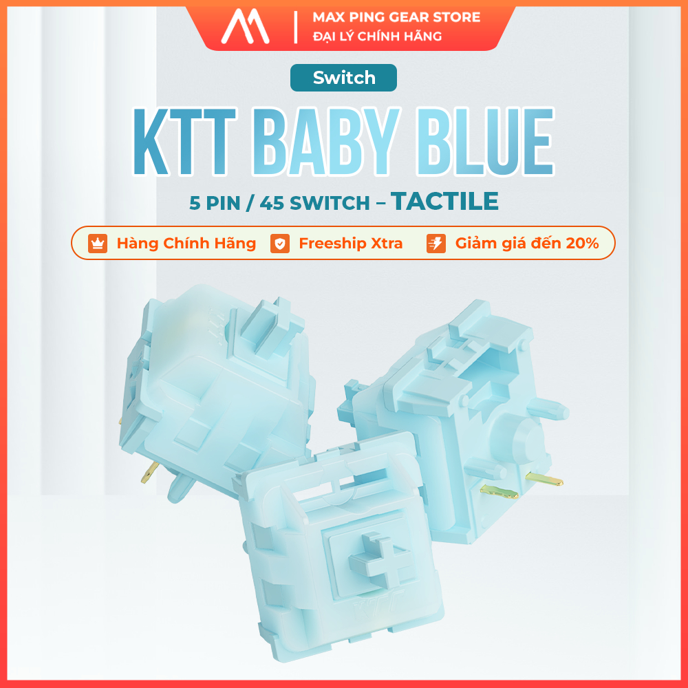 Bộ Switch KTT Baby Blue (5 pin / 45 switch – Tactile) | Shopee Việt Nam
