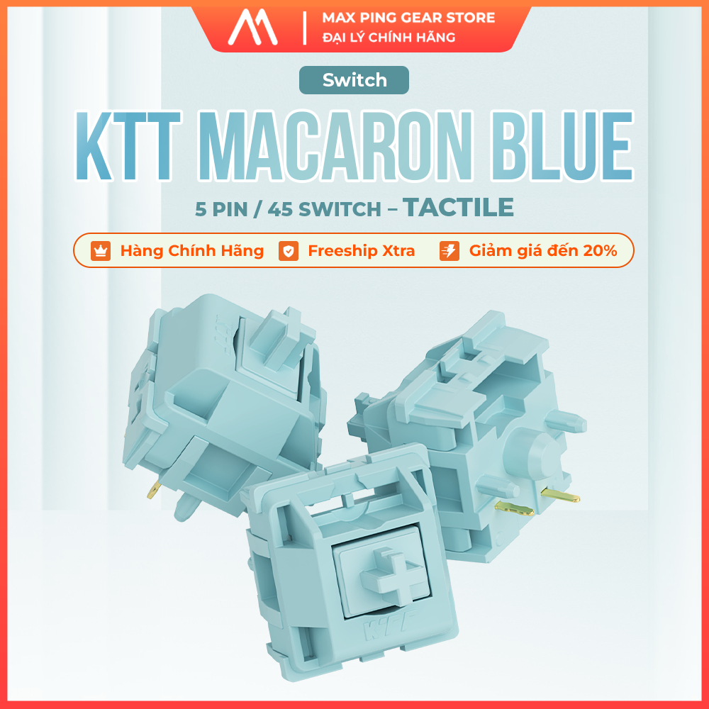 [HỎA TỐC] Bộ Switch KTT Macaron Blue_Giá rẻ hiệu năng cao_(5 pin/ 45 switch – Tactile ...