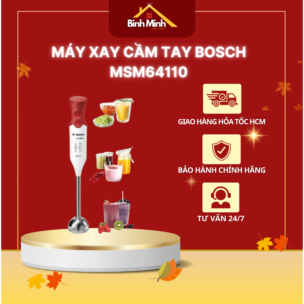 Máy Xay Cầm Tay Bosch MSM64110, sử dụng đang năng, công suất 450w ...
