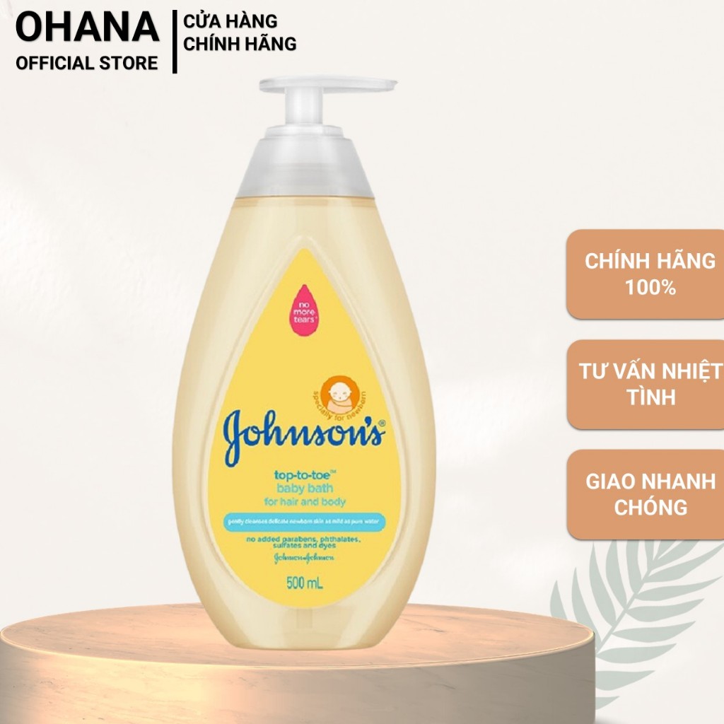 Sữa Tắm Gội Toàn Thân Johnson's TOP TO TOE Baby Bath For Hair And Body ...