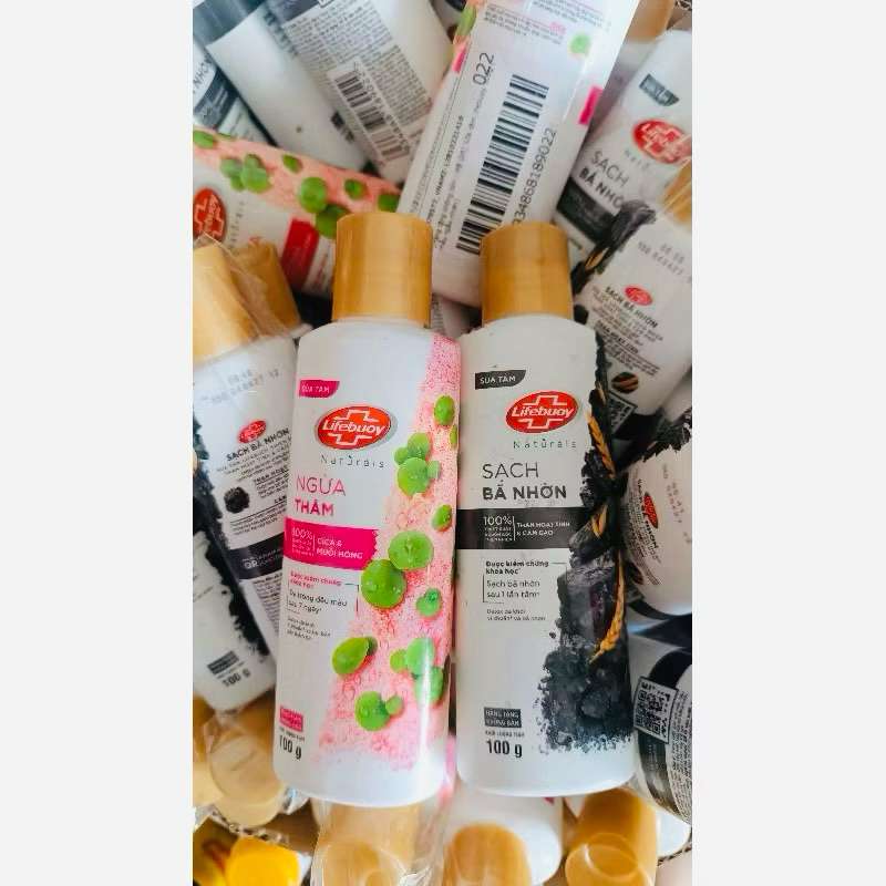 Gif Sữa tắm Lifebuoy Detox và sạch sâu khỏi bụi mịn 100g | Shopee Việt Nam