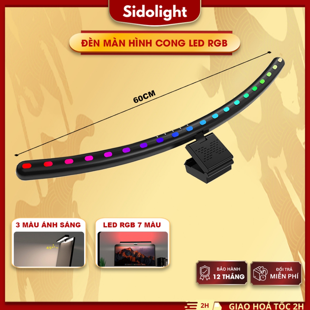 Đèn treo màn hình máy tính Sidolight SF601 đèn led màn hình PC led RGB ...