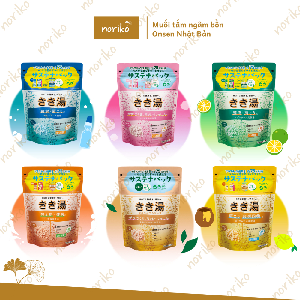 Muối tắm ngâm bồn, viên thả bồn tắm có ga Bathclin Kikiyu 360g – Norikoshop | Shopee Việt Nam