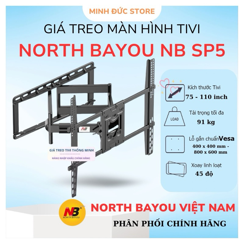Giá Treo Tivi Xoay Đa Năng NB SP5 75 - 110 Inch - Giá Treo Tivi Cỡ Lớn [ Phiên Bản Mới ...