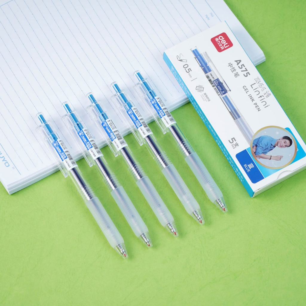 Bút Gel Bút Bi Nước Classmate- Deli A575 A057B Ngòi 0.5mm Mực Xanh Đen ...