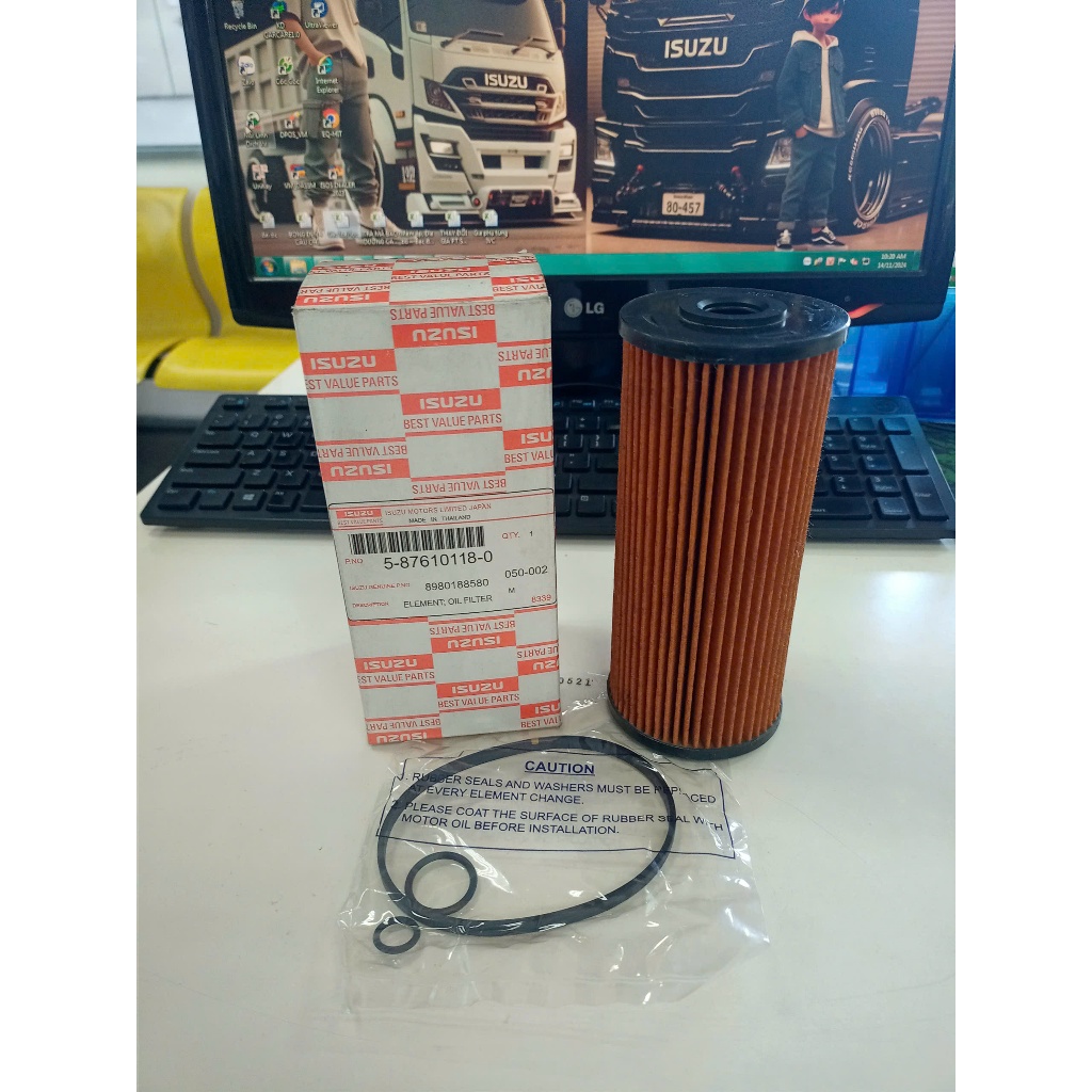 Lọc nhớt động cơ chính hãng ISUZU cho dòng ISUZU NMR, NPR. | Shopee ...