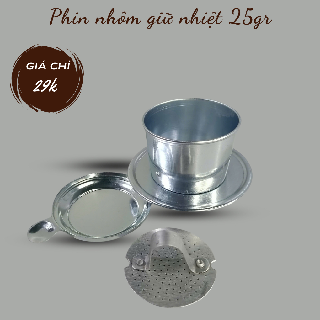Phin Nhôm Pha Cà Phê 25 gram phin cafe nhôm dày giữ nhiệt tốt chuyên ...