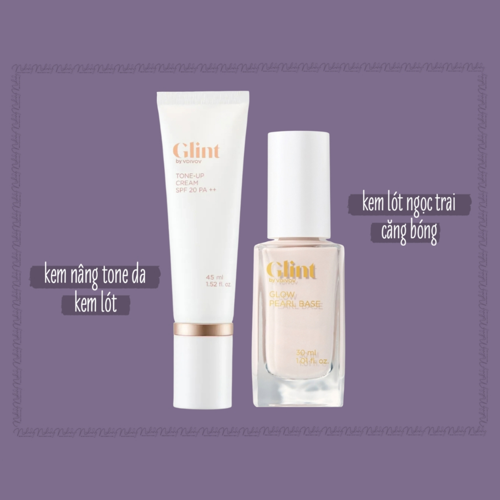 Kem nâng tone Glint Tone-Up Cream, kem lót Glint Glow Pearl Base | Shopee Việt Nam