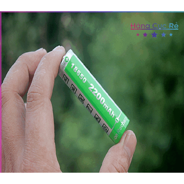Pin Sạc Lithium-ion 18650 4.2V 2200mAh dùng cho loa, xe điện, đèn pin ...