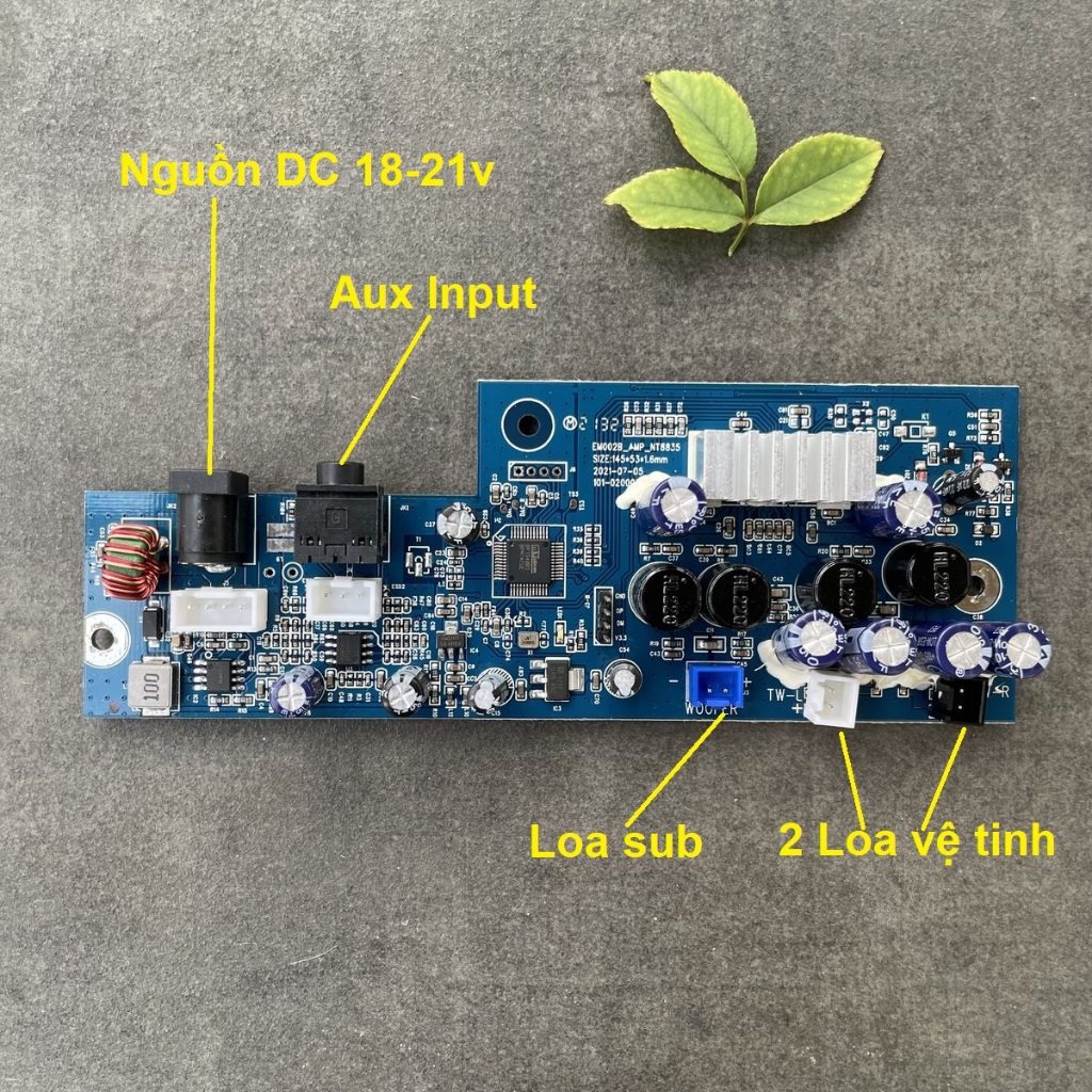Mạch khuếch đại công suất 2.1 Chip Mvsilicon BP1048B2 có công suất 15W ...