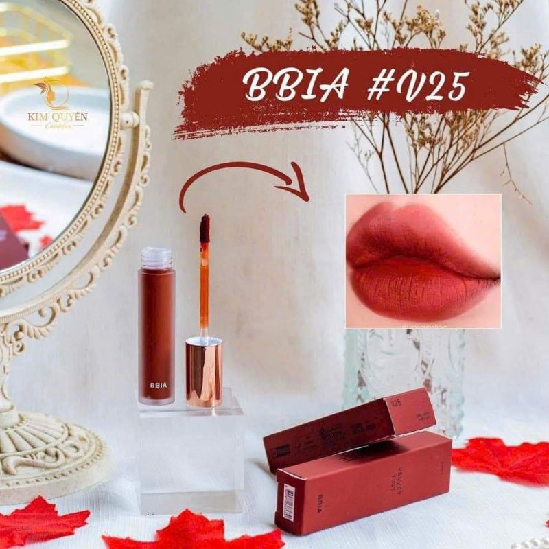 [EXP 11/2025] SON KEM BẢN MỚI THUẦN CHAY BBIA VELVET TINT FINAL NOTE ...