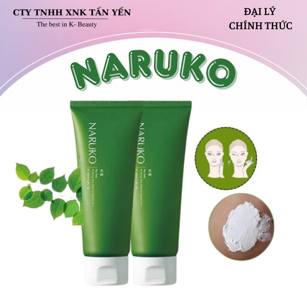Sữa Rửa Mặt Tràm Trà Naruko Tea Tree Purifying Clay Mask & Cleanser ...