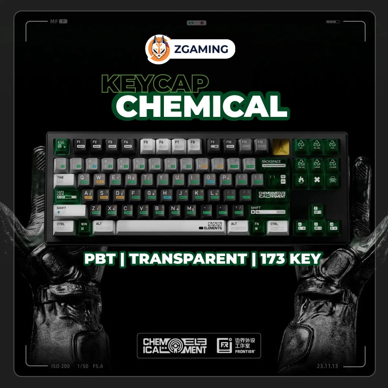 [SẴN HÀNG] Keycap Border Chemistry / Chemical 003 | 173 Phím/ Bộ | PBT ...
