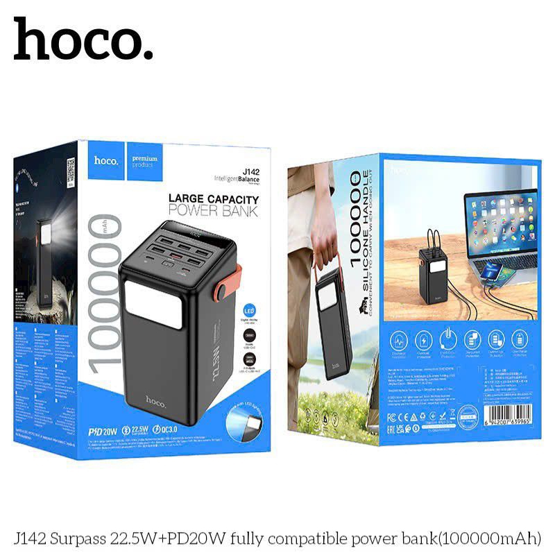 Sạc dự phòng Hoco J142 22,5W+PD20W (100000.mAh). | Shopee Việt Nam