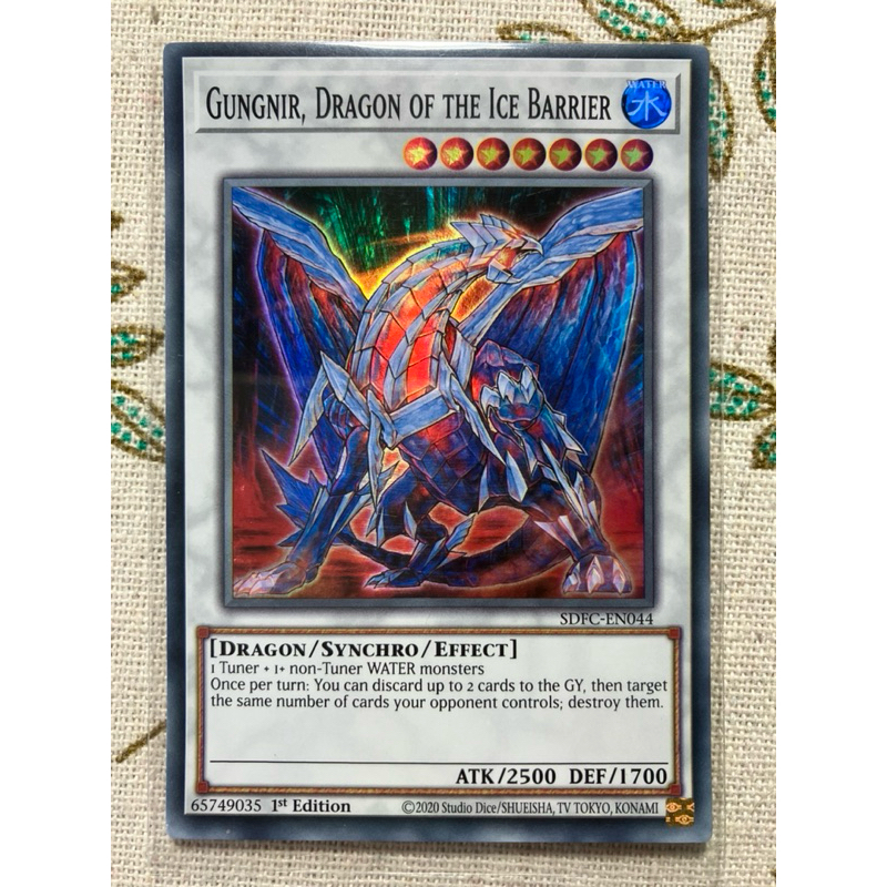 [LiLy_Yugioh] Lá bài Gungnir, Dragon of the Ice Barrier - SDFC-EN044 ...