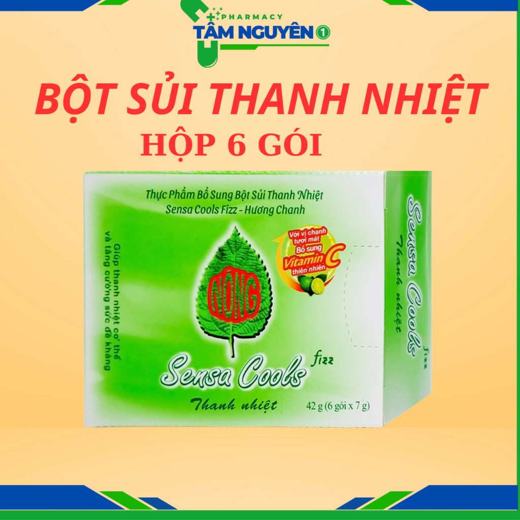 Bột sủi thanh nhiệt Sensa Cools Fizz - Giải nhiệt, nóng trong người ...