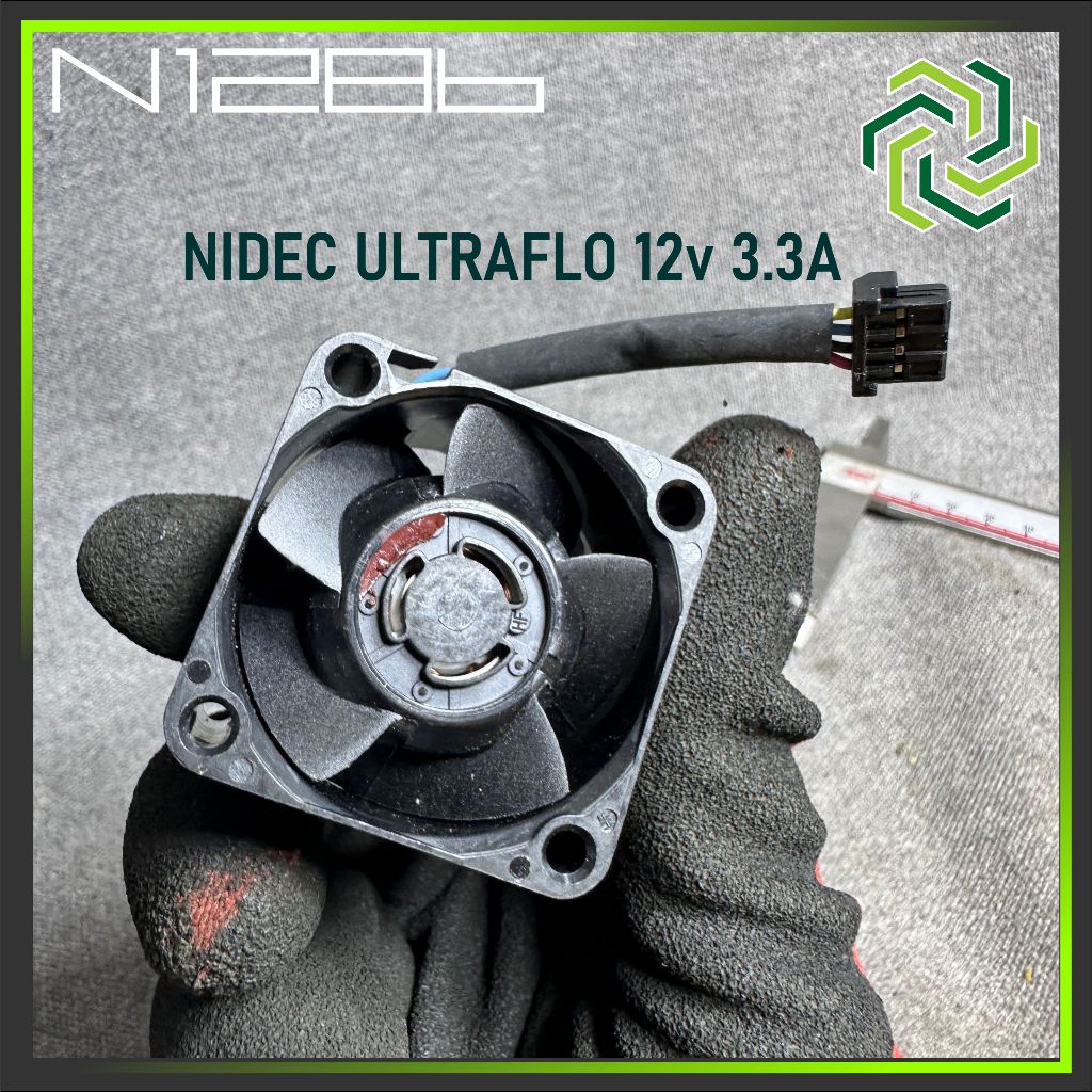 Quạt tản nhiệt 4 cm NIDEC ULTRAFLO, Mỏng 2.8 cm 12V 3.3A. GIÓ CỰC MẠNH ...