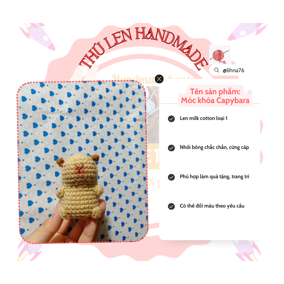 Capybara handmade, capybara bằng len | Shopee Việt Nam