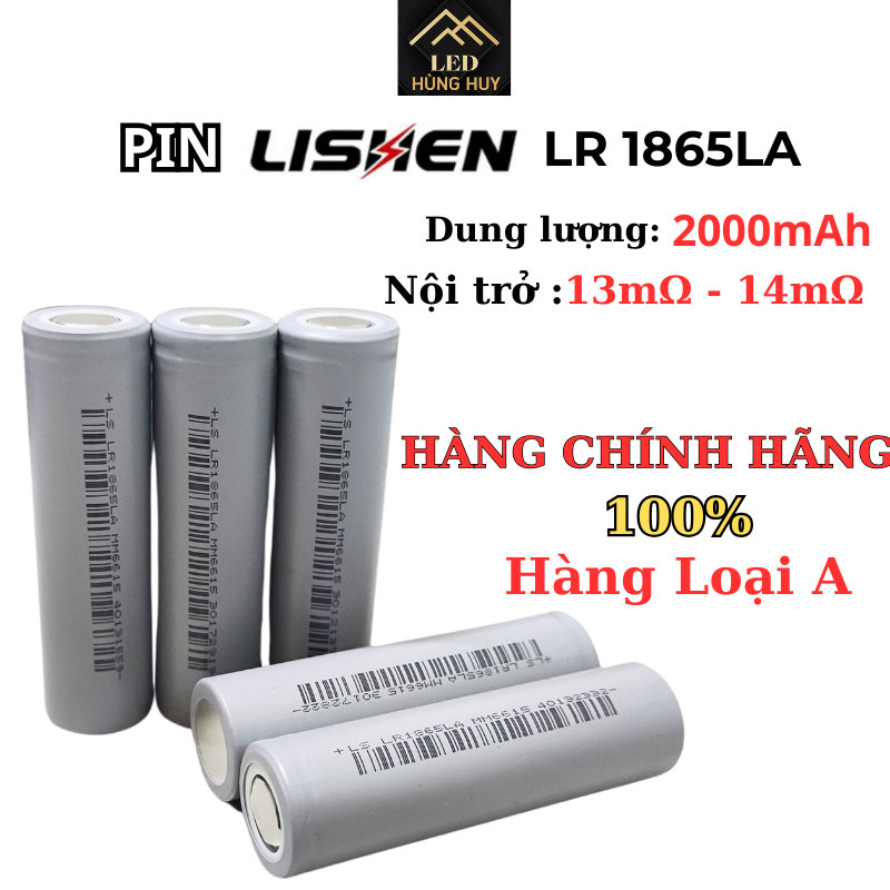 Cell Pin LISHEN LR18650 xám 2000mah 3.7v xả 10c 20A. Hàng chính hãng ...