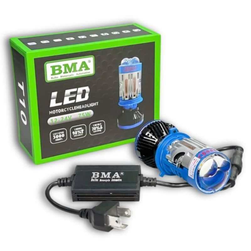 Led bi cầu T10 BMA siêu sáng, tổng công suất 2 bóng 150w, lazer cắt ...