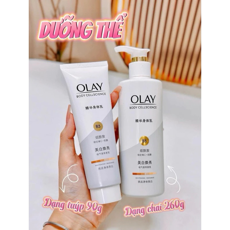 Dưỡng thể Olay B3 body cellscience bản Trung hương Đào Tuýt mới 90gr ...