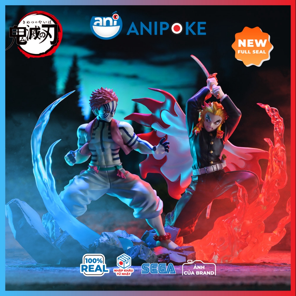 Mô hình Rengoku đấu Akaza base effect hoành tráng Xross Link Chuyến tàu ...
