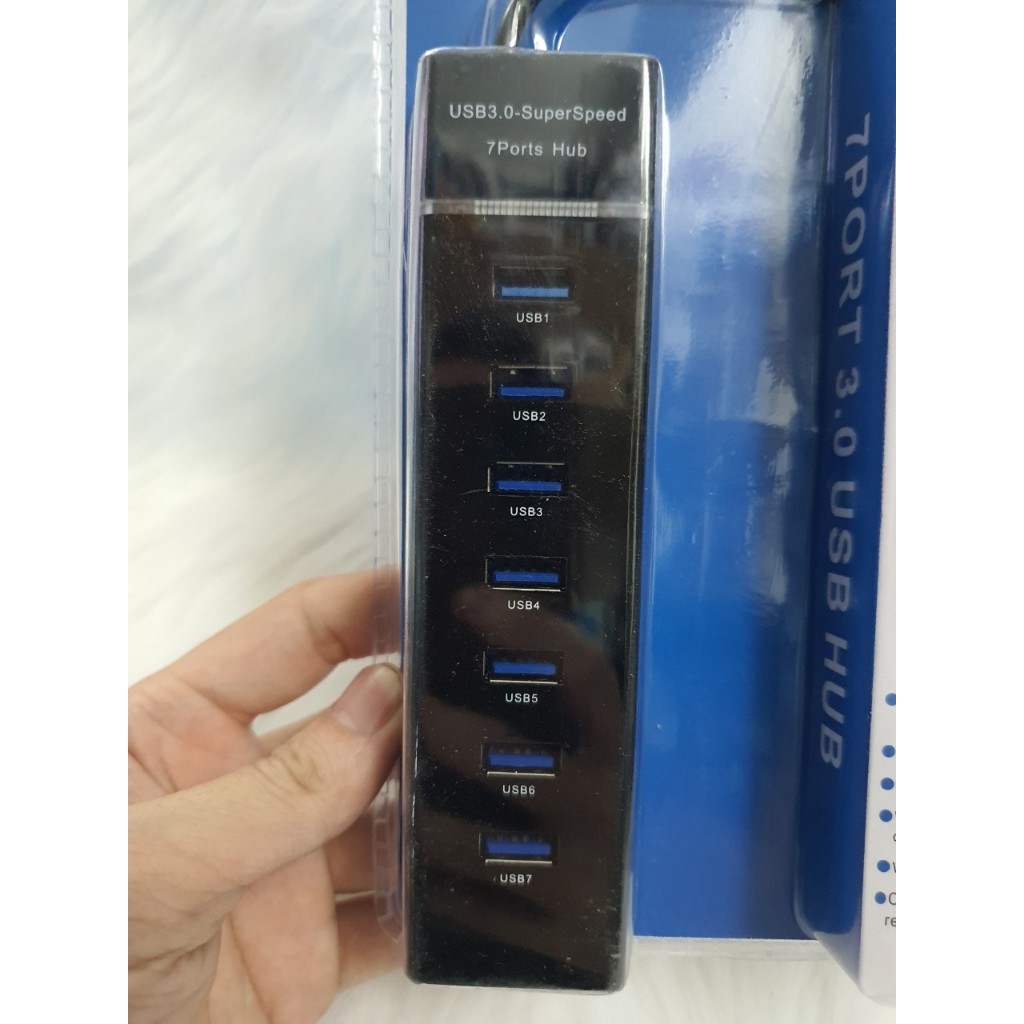Hub chia 7 cổng USB, usb Hub tốc độ 3.0 - Chia từ 1 cổng ra 7 cổng ...