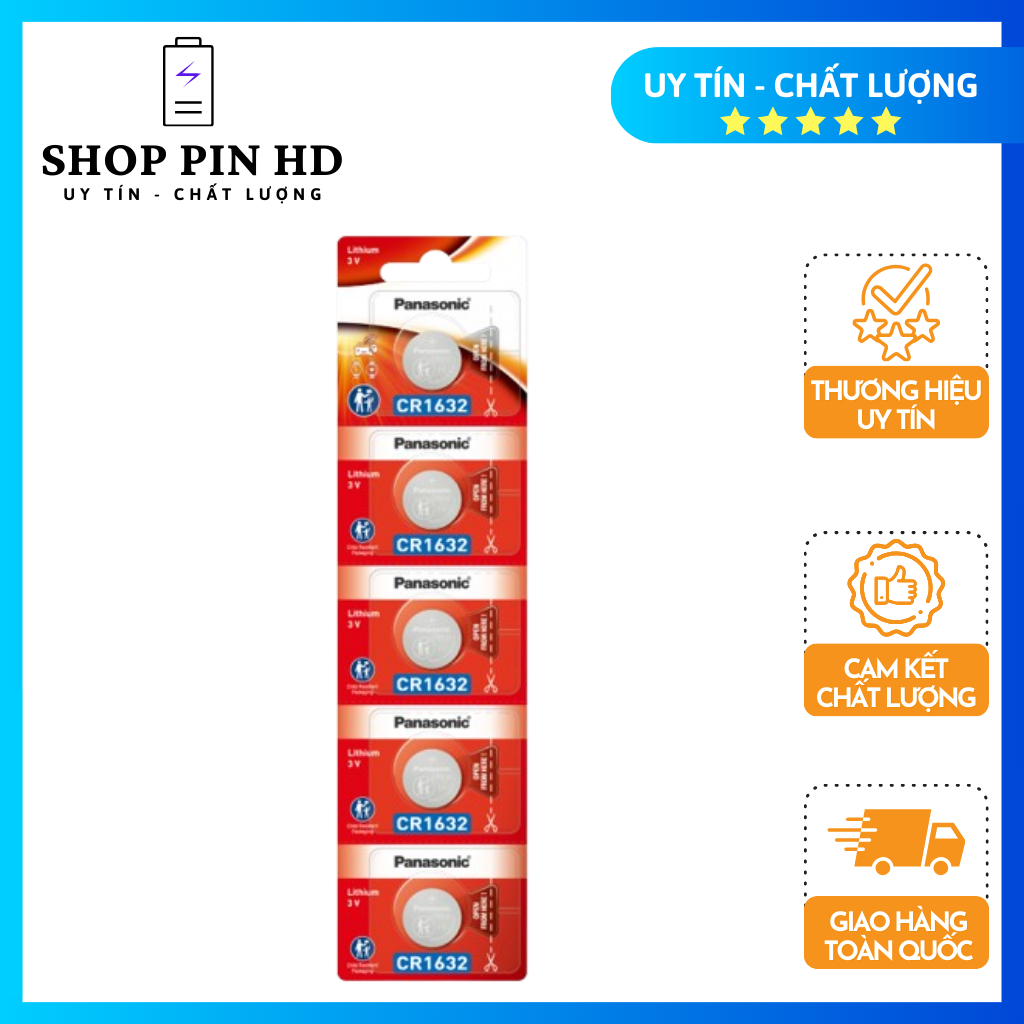 Pin Cmos CR1632 3V Panasonic Dùng Cho Thiết Bị Từ Xa Chìa Khóa Xe Hơi ...