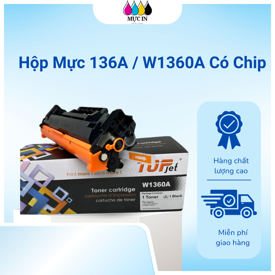 Hộp Mực 136A / W1360A Có Chip Tương Thích Với HP M211d, M211dw, M236dw ...