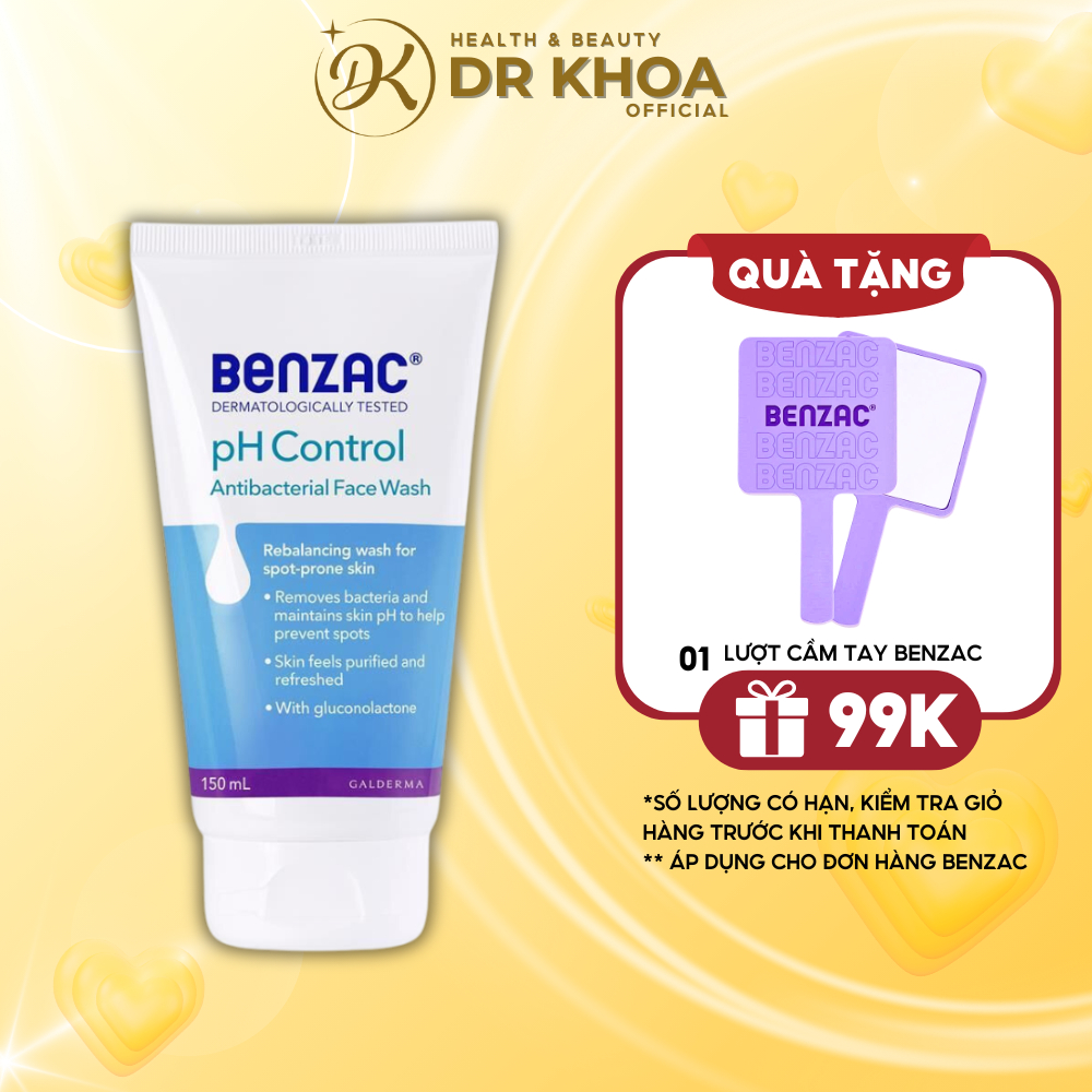 Sữa Rửa Mặt BENZAC pH Control Wash 150ml Phù Hợp Cho Da Dầu Mụn | Shopee Việt Nam