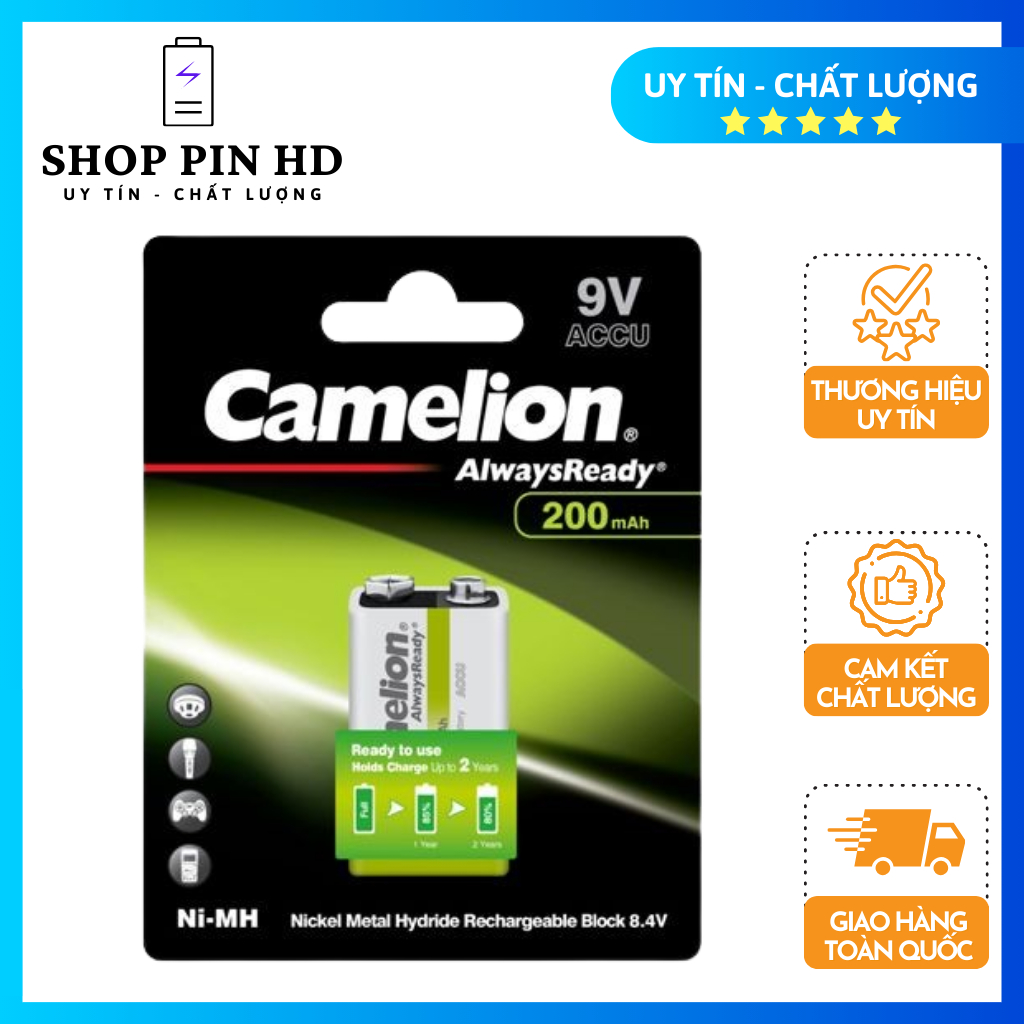 Pin Sạc AA Camelion 2700mah Vỉ 2 Viên Chính Hãng | Shopee Việt Nam