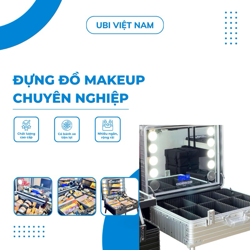CỐP MAKEUP VALI GƯƠNG ĐÈN CAO CẤP | Shopee Việt Nam