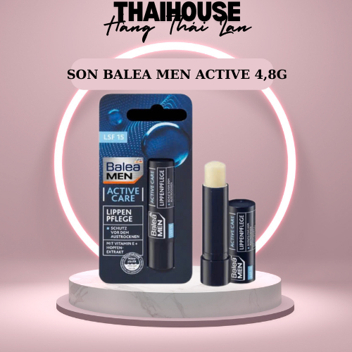 Son Dưỡng Môi Balea Men Active Care 4,8g Cho Nam (Thaihouse) | Shopee Việt Nam