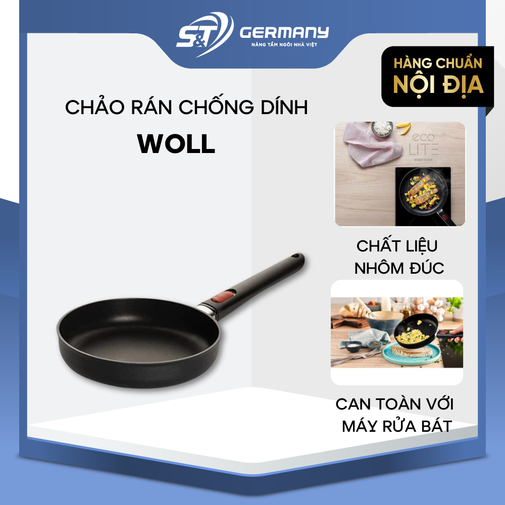 Chảo Rán Chống Dính Nội Địa Đức Woll Eco Lite Fry Pan 20 24 28 cm Dùng ...