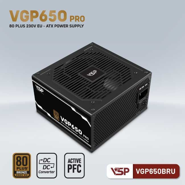 BỘ NGUỒN VSP VGP650BRU PRO - 80PLUS BRONZE 230V EU | Shopee Việt Nam