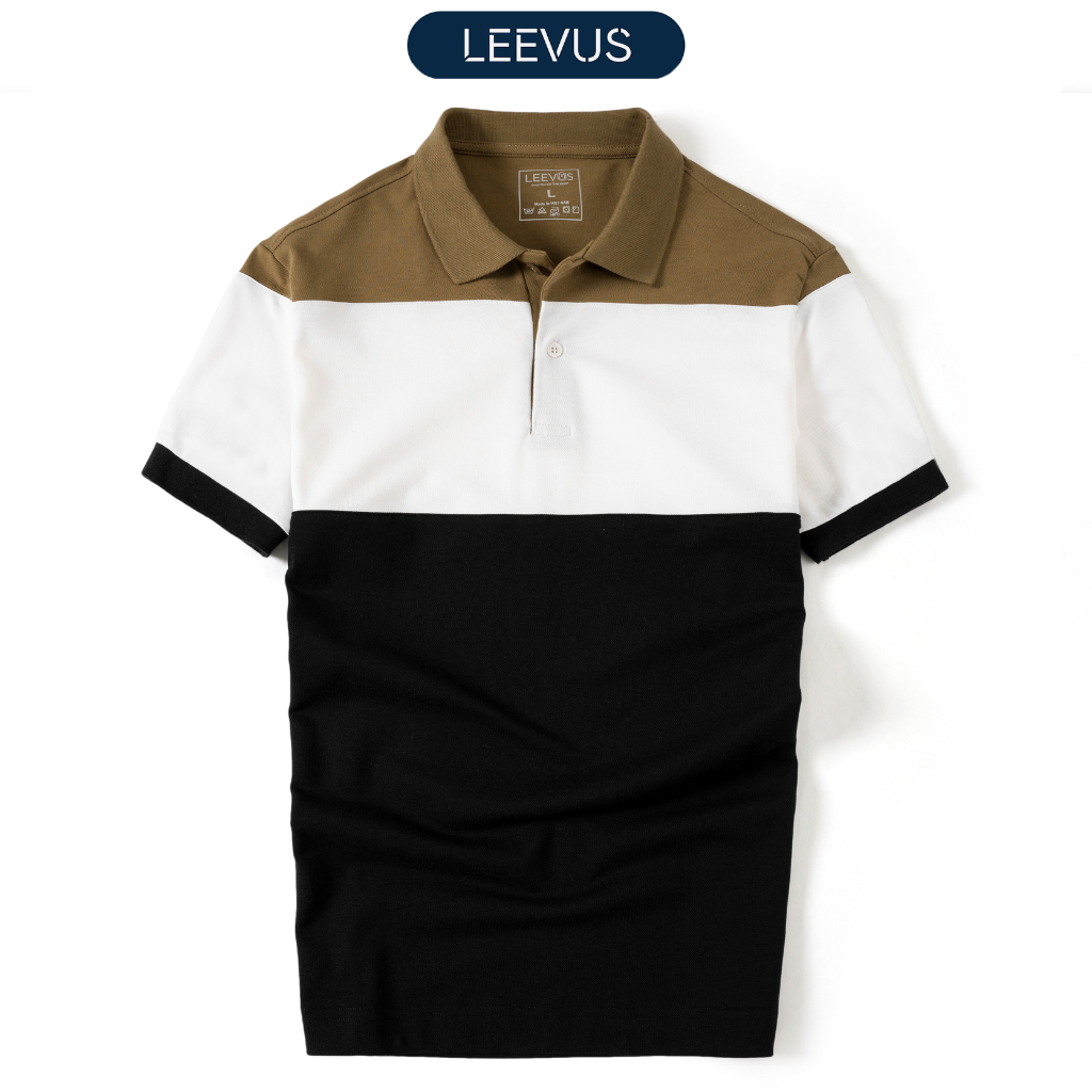[TẶNG HỘP CHO ĐƠN TỪ 499K] Áo Polo nam FEINZ LEEVUS phối màu, vải CVC ...