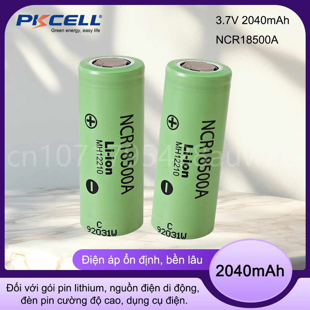 Pin sạc Panasonic 18500 NCR18500A Li- ion dụng cho các loại đèn, loa ...