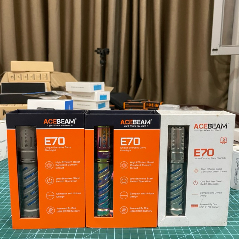 Acebeam E70 Đèn pin Led XHP70.3 Độ sáng 3750lm Chiếu xa 240m Pin 21700 | Shopee Việt Nam