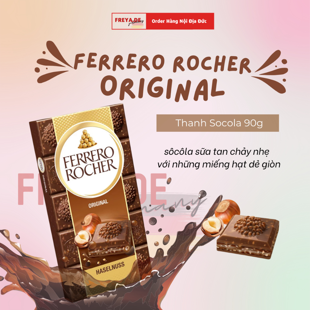 [NỘI ĐỊA ĐỨC] Socola Ferrero Rocher Đức - Thanh socola 90g - Raffaello ...