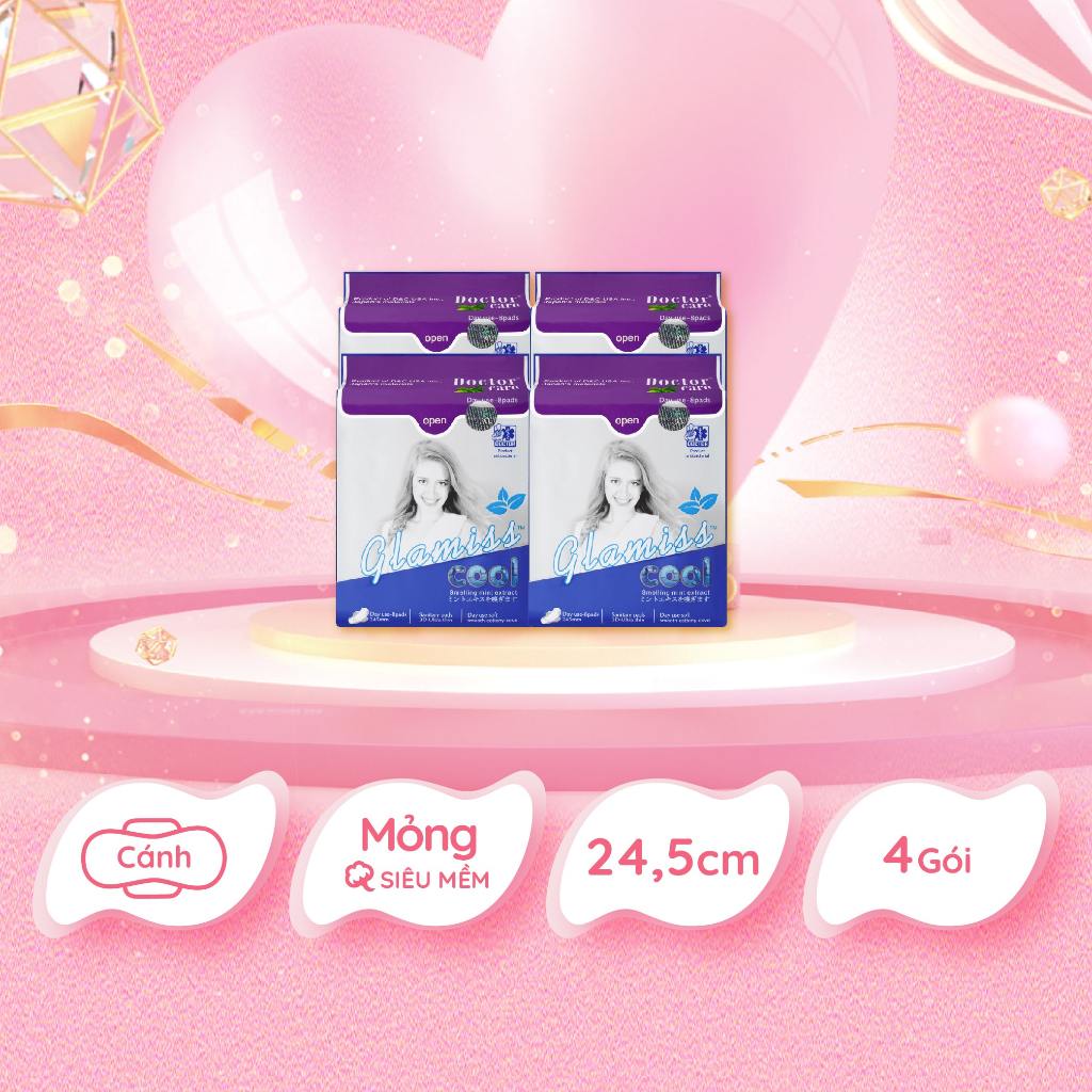 [GIÁ TRẢI NGHIỆM] Combo 4 Băng vệ sinh thảo dược Glamiss Cool Doctor ...