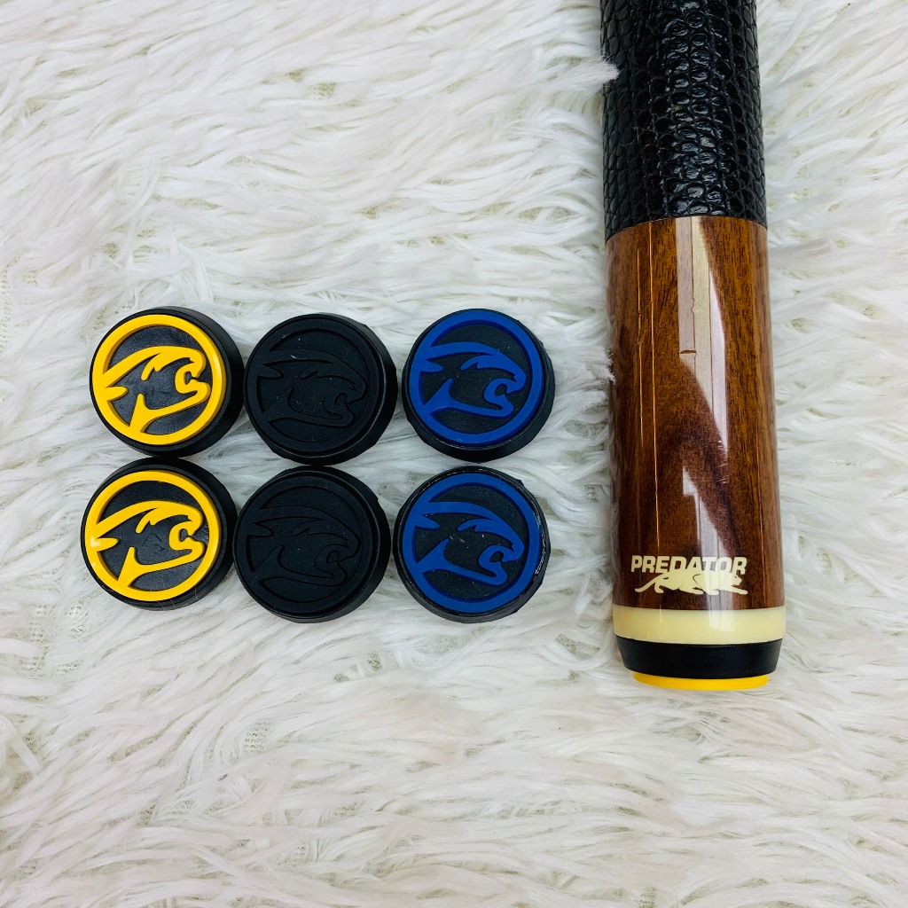 Núm bịt dưới đáy chuôi gậy bi-a bida Predator cao su dẻo có logo nổi ...
