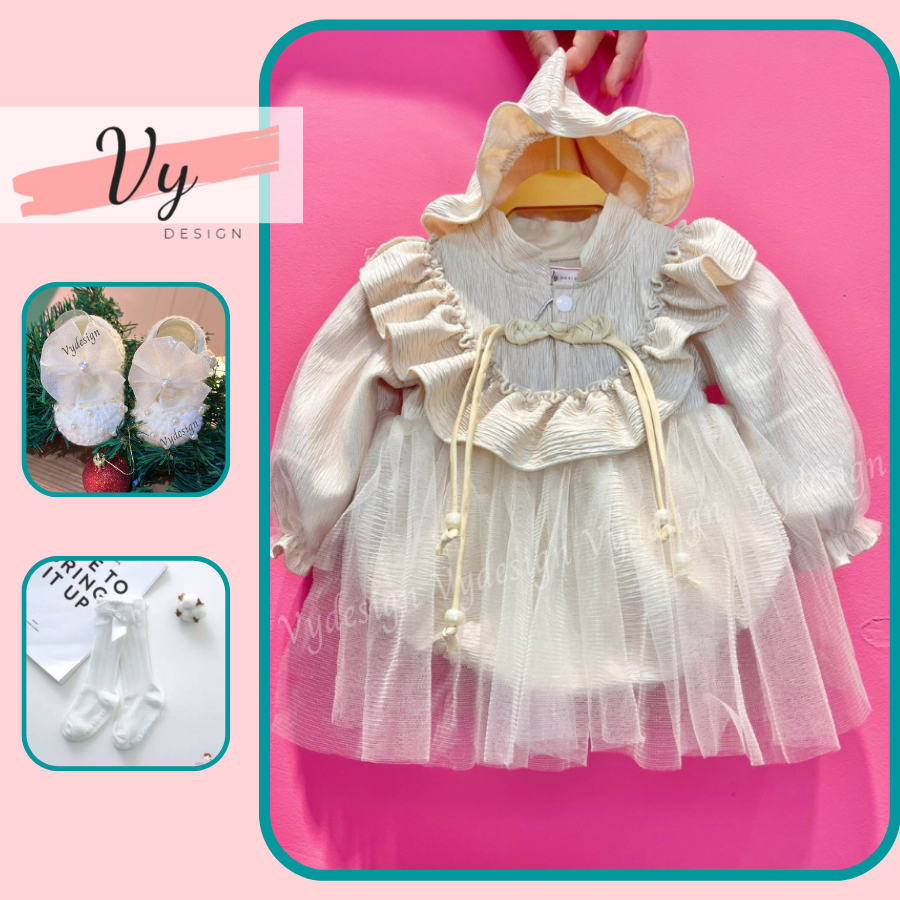 Set Body Váy Bé Gái Sơ Sinh Vydesign. Bodysuit Cho Bé Thiết Kế Cao Cấp ...