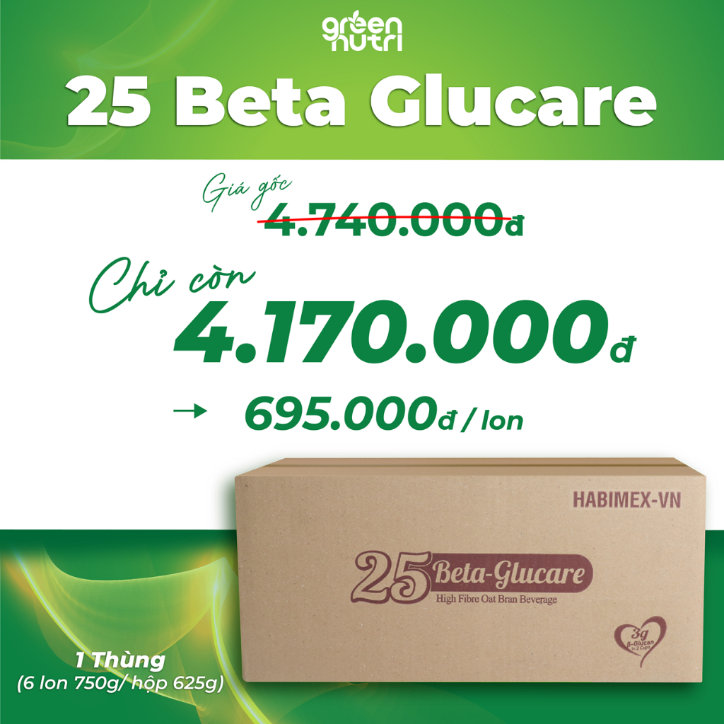 [Giá cực tốt] Combo 6 Lon 750g Sữa Hạt Ngũ Cốc 25 Beta Glucare | Shopee Việt Nam