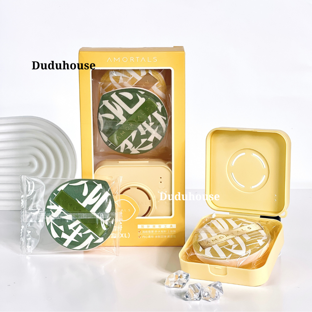 Set 2 Mút Tán Nền Amortals Powder Puff Suit kèm hộp | Shopee Việt Nam