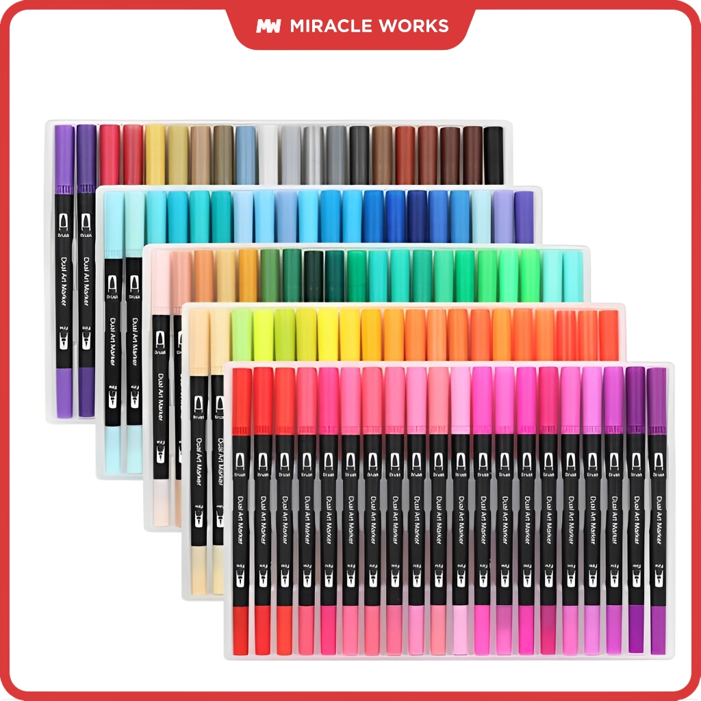 Miracle Works Bút brush Màu viết calligraphy 24/36/48/60/80/100/120 màu ...