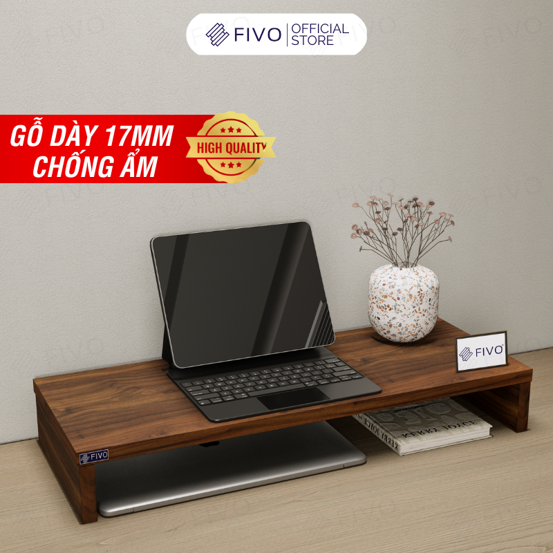 Kệ Máy Tính Gỗ Để Bàn FIVO FB25 Gỗ Dày Chống Ẩm, Gọn Gàng Góc Làm Việc ...