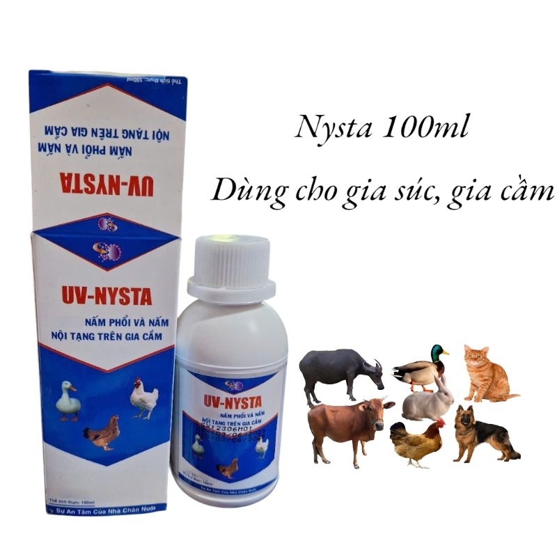 UV- Nysta 100ml dạng nước tăng cường sức đề kháng dùng cho gia súc, gia ...