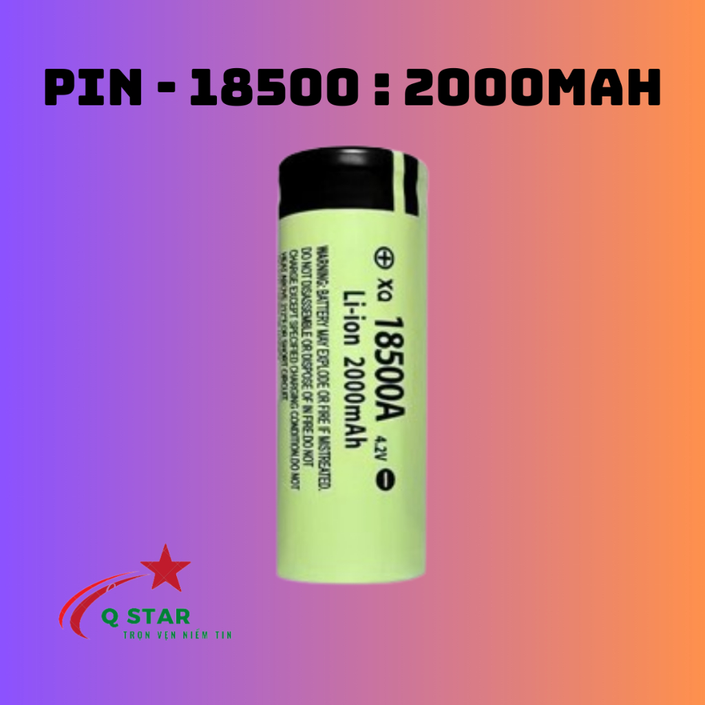 Cell Pin 18500 Dung Lượng 2000mah Dùng Cho Đèn Pin Và Các Thiết Bị Công ...
