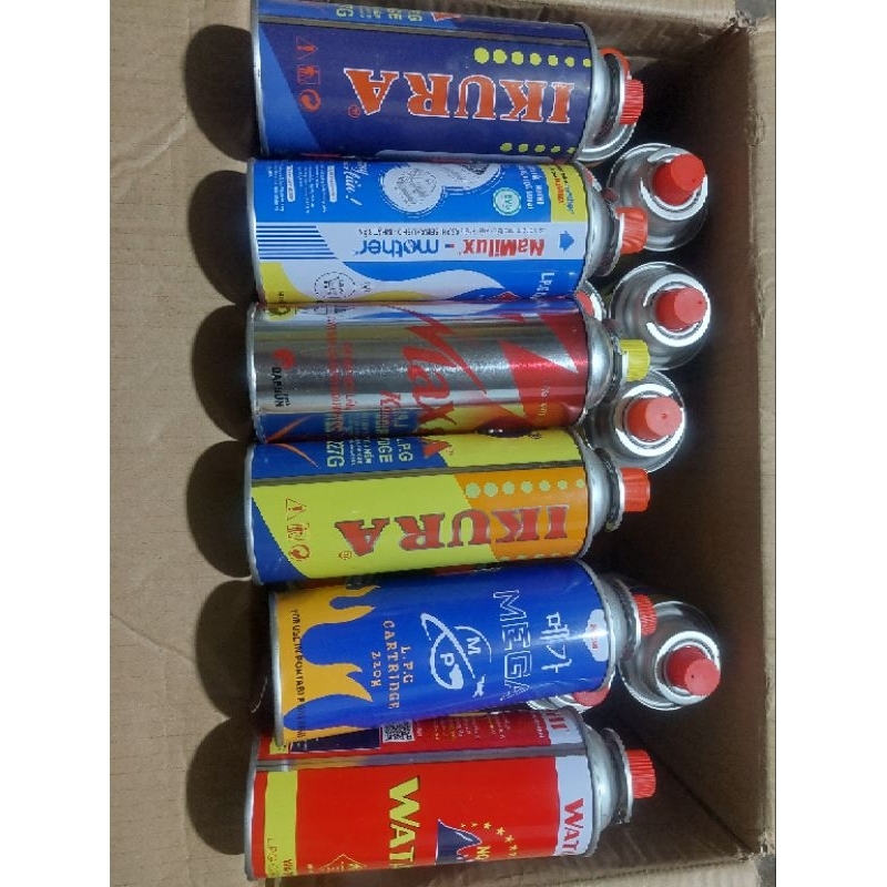 Vỏ lon gas mini lộn xộn có nắp 97%-99% ( không gas) | Shopee Việt Nam