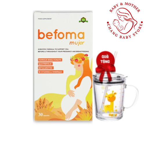 Bổ bầu EU hữu cơ Aplicaps Befoma - bổ sung Sắt, Acid Folic, Vitamin yếu ...